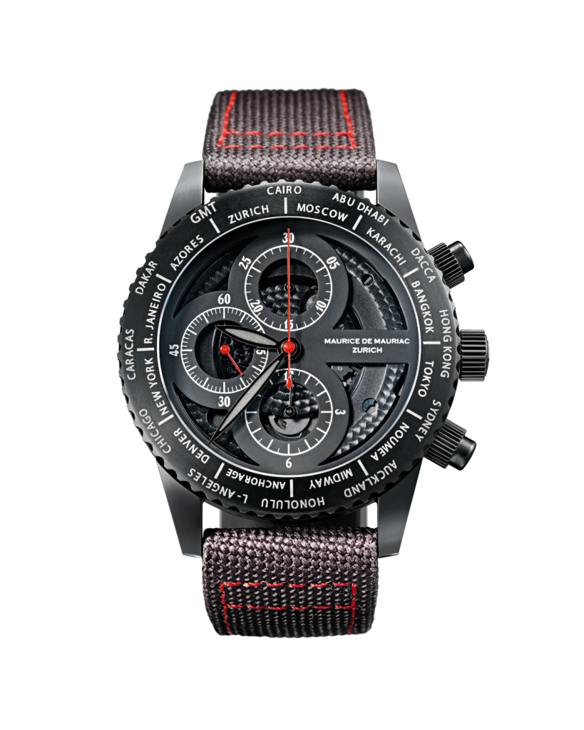 Chrono Diver watch in titanium, by Maurice de Mauriac, Zurich