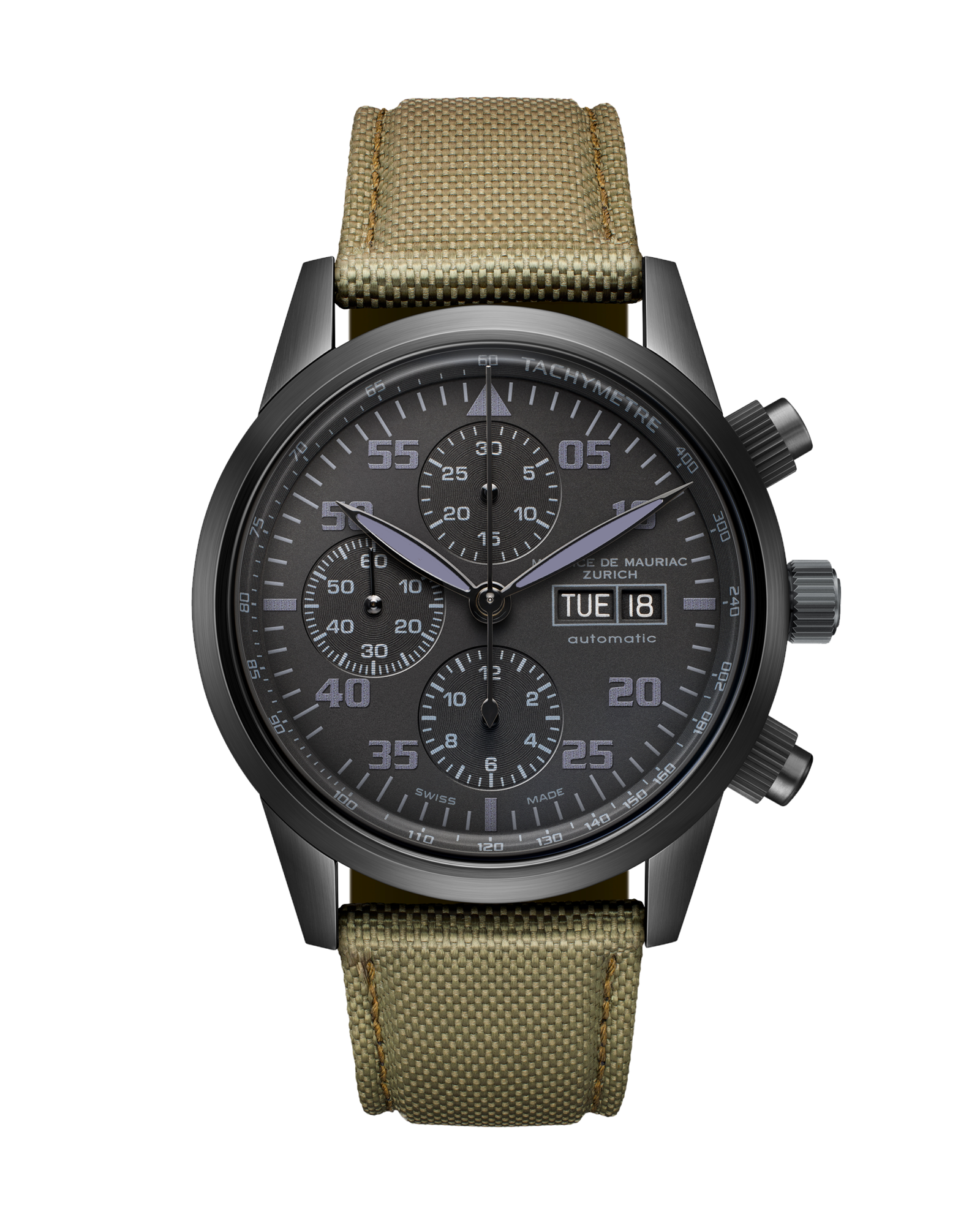 Chrono all Black Uhr in DLC von Maurice de Mauriac aus Zürich